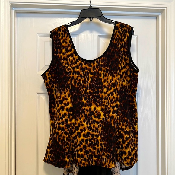 Tops | Plussize Animal Print High Low Tank Top | Poshmark